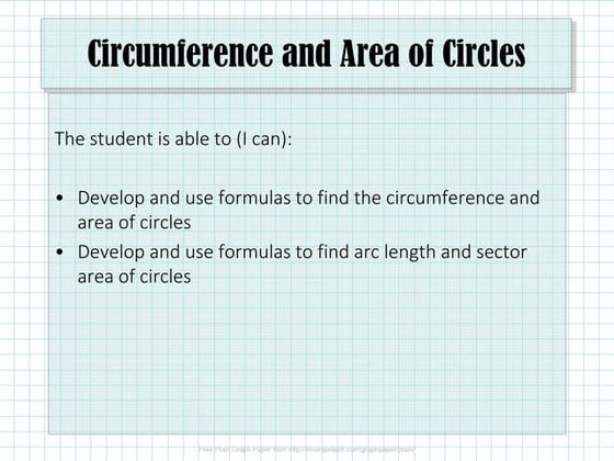 Area of a Circle | PPTX | Geography | Science