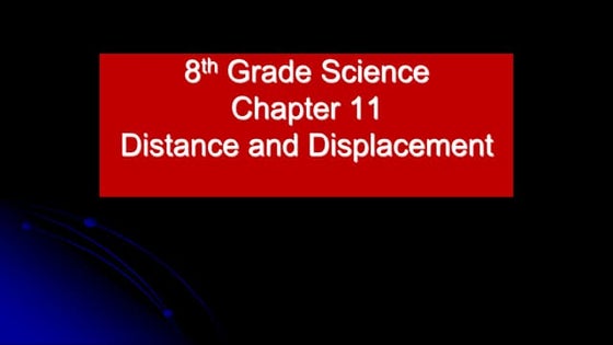 Objects in motion - 01 Distance and displacement | PPT