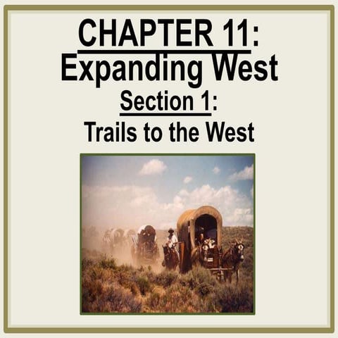 11 1 trails to the west | PPT