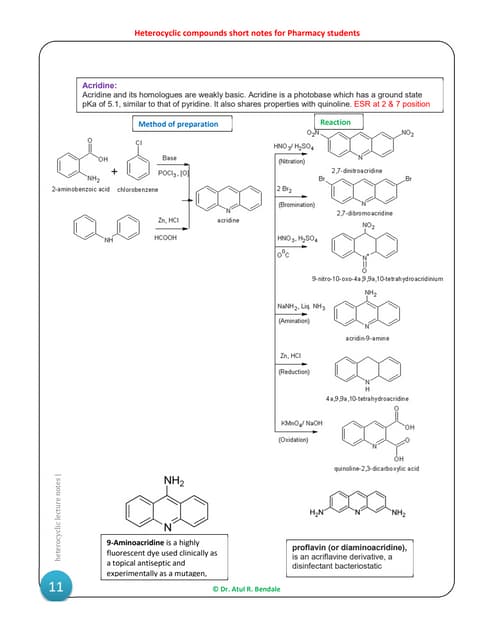 6. oxazole Heterocyclic compounds short notes for Pharmacy students ...
