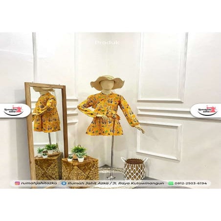 JAHIT KILAT RAPIH! Wa 0812-2503-6194, Blouse Batik Kerja Model Terbaru ...