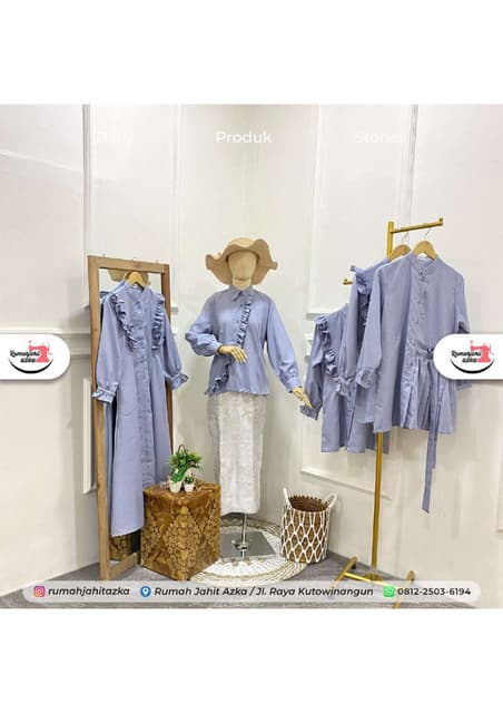 Batik Tunik Modern by Rumah Jahit Azka | PDF | Women\'s Outerwear ...