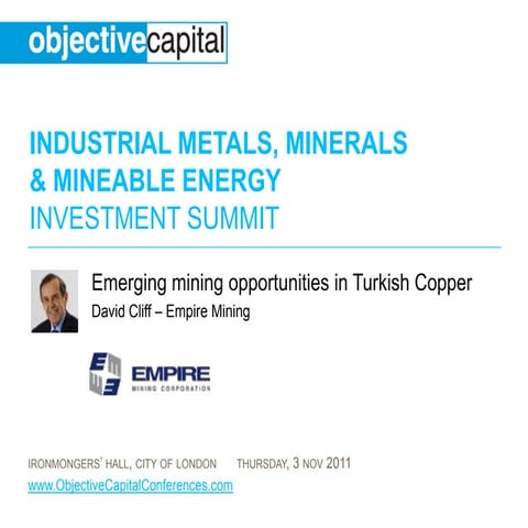 Emerging mining opportunities in Turkish Copper | PPT