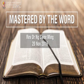 11 20 mastered by the word final | PPT