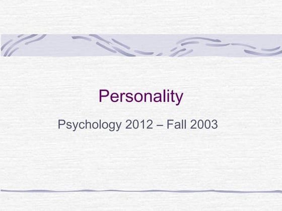 Psychoanalysis | PPT
