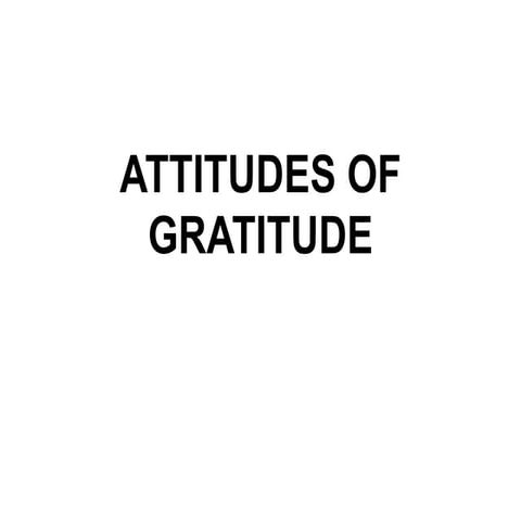 attitudes of gratitude | PPTX