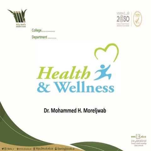 INTRODUCTION TO HEALTH AND ILLNESS for 1st SEM BSc NURSING | PPTX