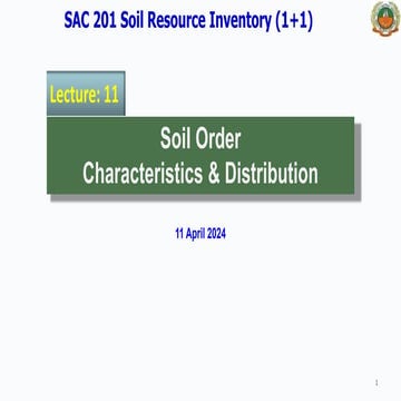 11. Soil orders.pptx ........soil resource inventory | PPTX