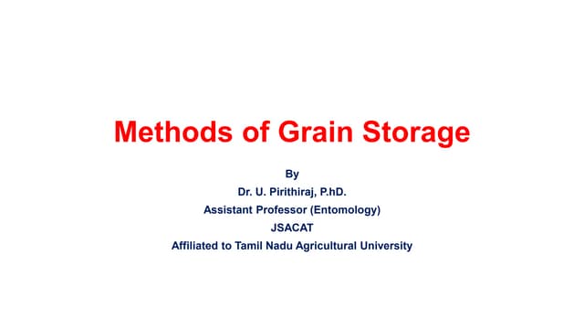 Traditional storage structures | PPTX