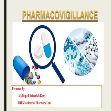 Pharmacovigilance | PPT