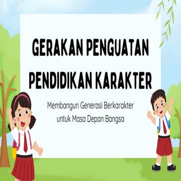 Gerakan Penguatan Pendidikan Karakter di Sekolah | PDF