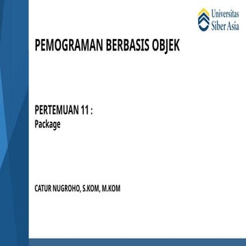 11. Pemrograman BO pertemuan - Package.pptx