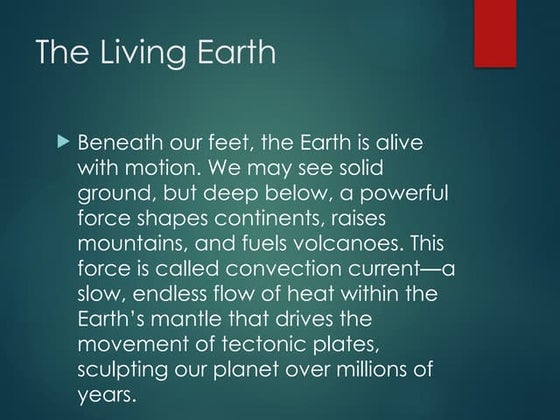 EARTHS MECHANISM Science 10 module 4 convection current | PDF