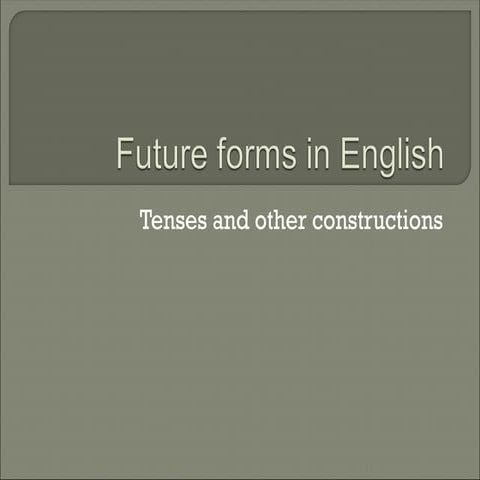 11. future forms in English. uses and more | PPT