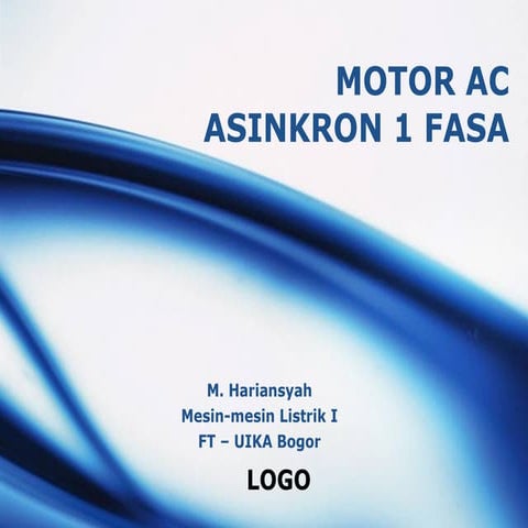 presentasi mesin listrik 1 dengan motor ac | PPT