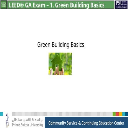 LEED GA - Synergies related to green buildings | PPTX