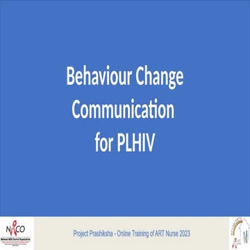 Behaviour change communication | PPTX