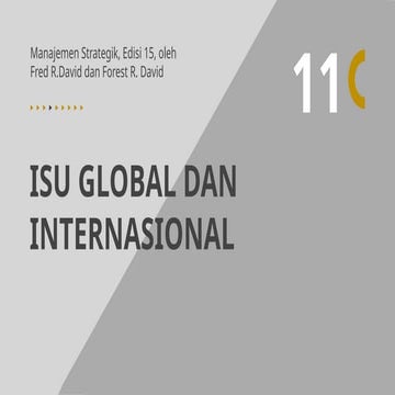 BAB 11 Isu Global dan internasional.ppt uki | PPT