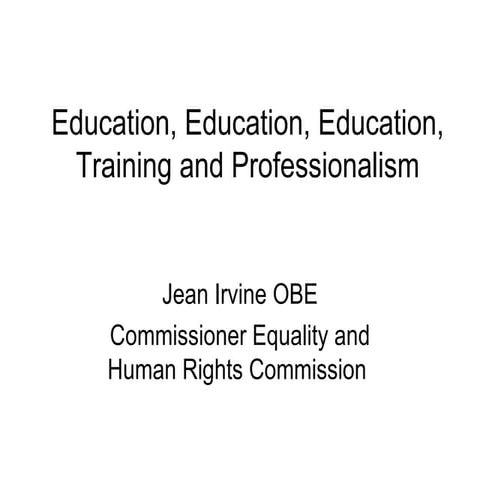 eAccess 12: Jean Irvine OBE | PPT | IT and Internet Support | Internet