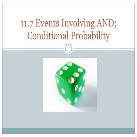 11.7 Probabilities Involving And | PPTX
