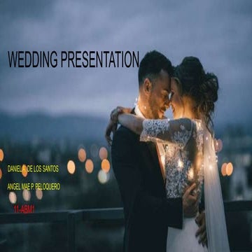 wedding presentation | PPT