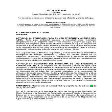 11-agua-ley 0373-060697 | PDF