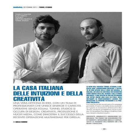 9/11 MediaKey /// Casa Italiana delle Intuizioni e della Creatività | PDF