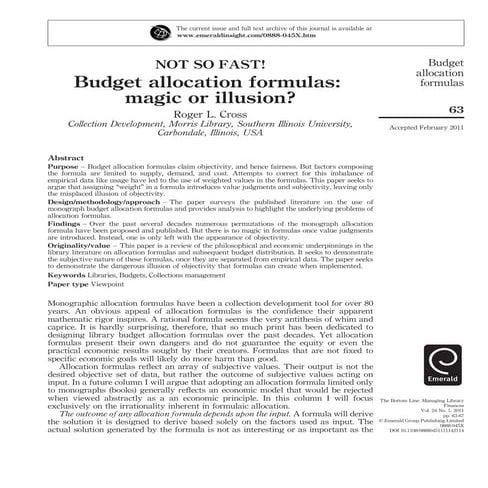 11.budget allocation | PDF