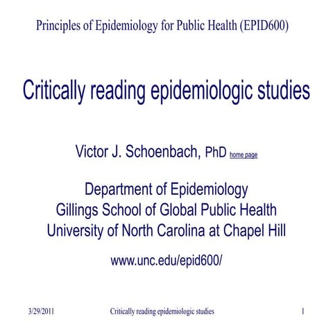 11 critically readingepidstudies | PPTX