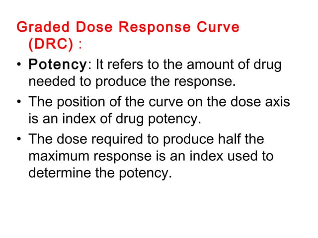 Dose Response Curve | PPTX