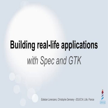 Building real-life applications with Spec and GTK | PDF | Computer ...