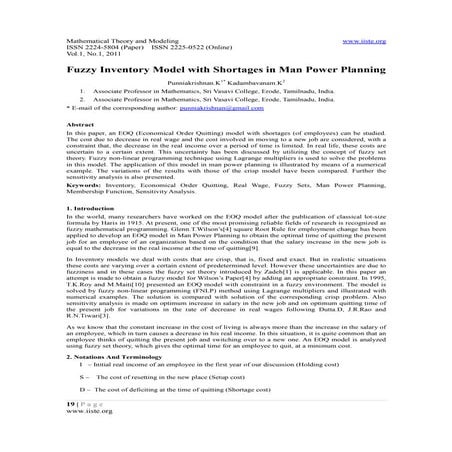 11.fuzzy inventory model with shortages in man power planning | PDF