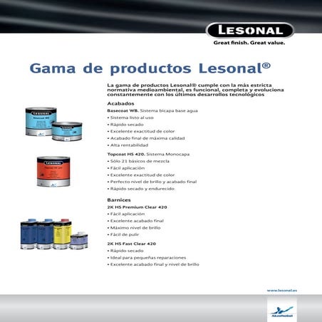 Pastillas de color pintadas Lesonal #TerritorioHELLA | PDF