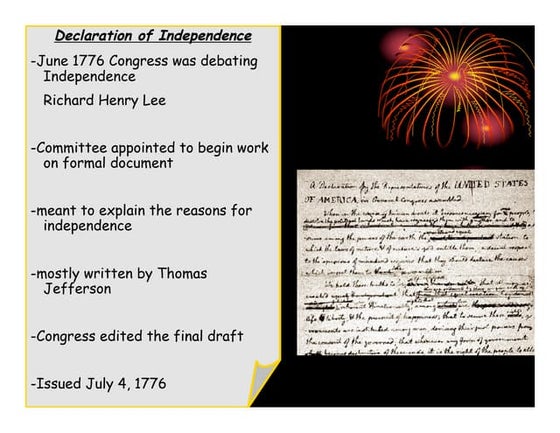 Declaration of independence | PPT