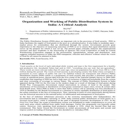 Public Distribution System | PPTX