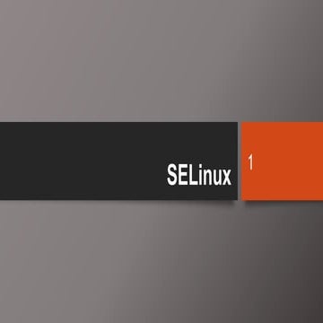 11 - SELinux in Red Hat | PPTX | Operating Systems | Computer Software and Applications