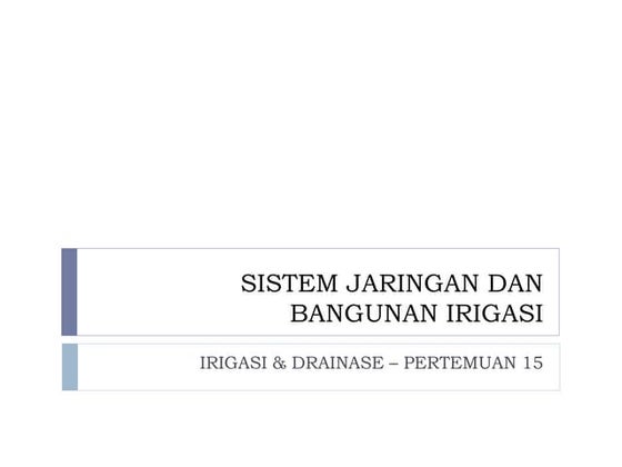 Gambar teknis perencanaan drainase | PDF