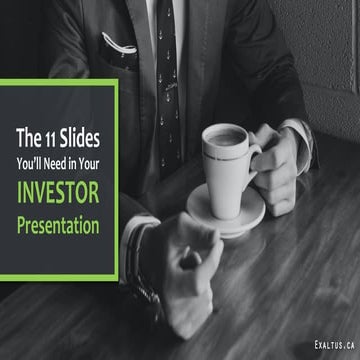 11 slides for Your Investor Presentation | PPT
