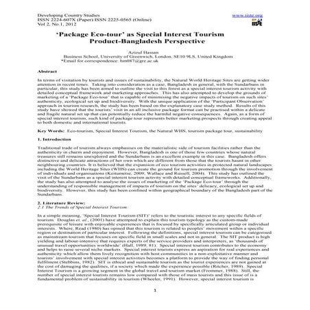 11.special interest tourism | PDF