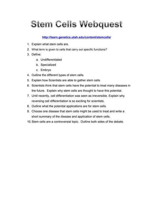 Osmosis Webquest | PDF