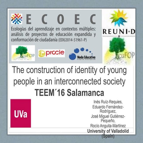 The construction of identity of young people in an interconnected ...