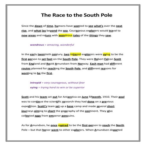 11 the race to the south pole | PDF