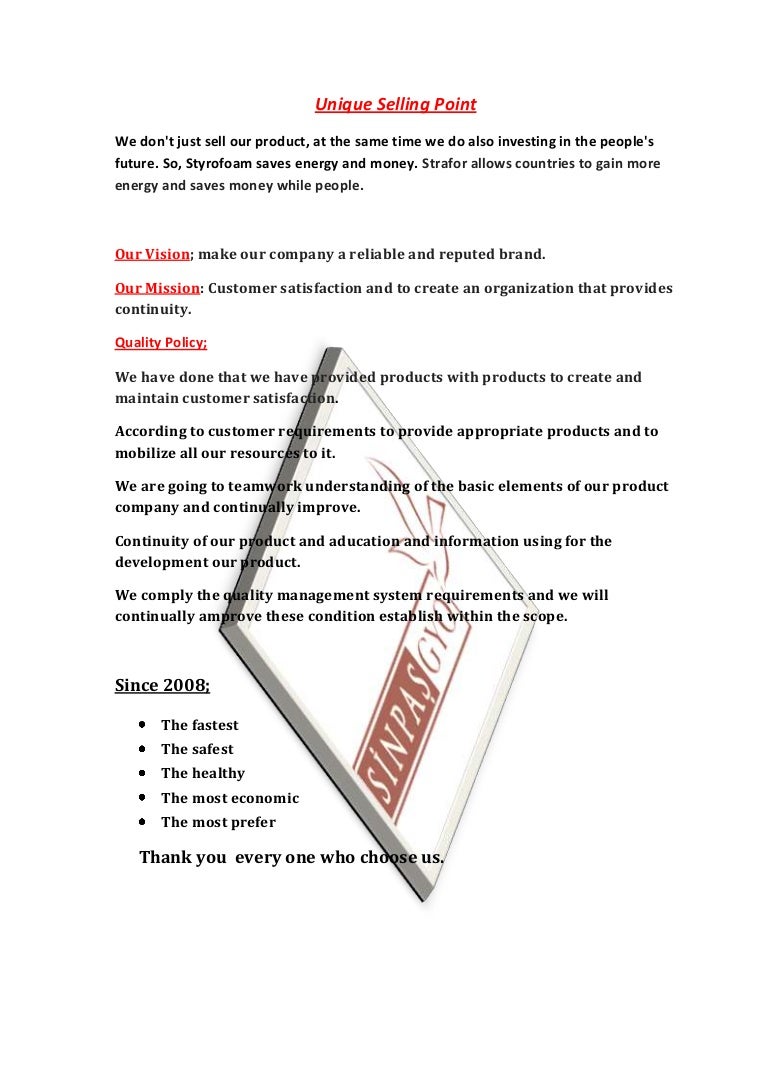 #11 unique selling point