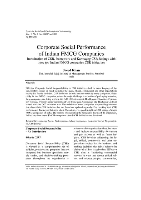 Environmental, Social, and Governance (ESG) Activities | PDF