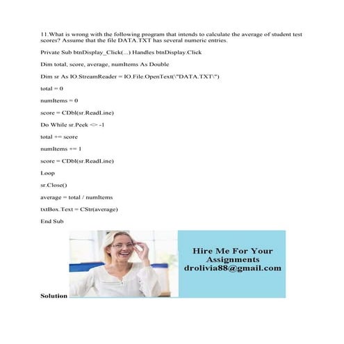 11-What is wrong with the following program that intends to calculate.docx