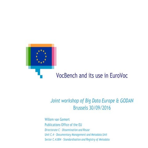 SC2 Workshop 2: VoCBench and its use in EuroVoc | PPT