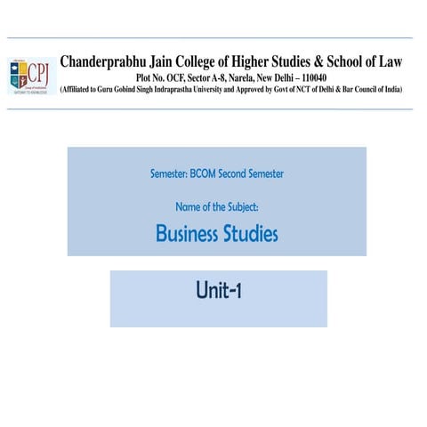 Business Studies | PDF