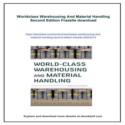 Worldclass Warehousing And Material Handling Second Edition Frazelle | PDF