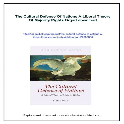 The Cultural Defense Of Nations A Liberal Theory Of Majority Rights ...