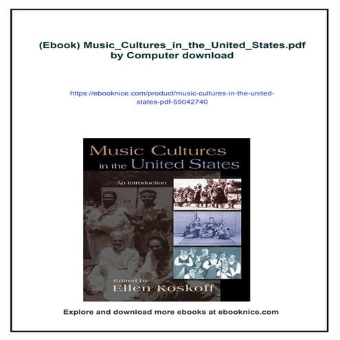 (Ebook) Music_Cultures_in_the_United_States.pdf by Computer | PDF